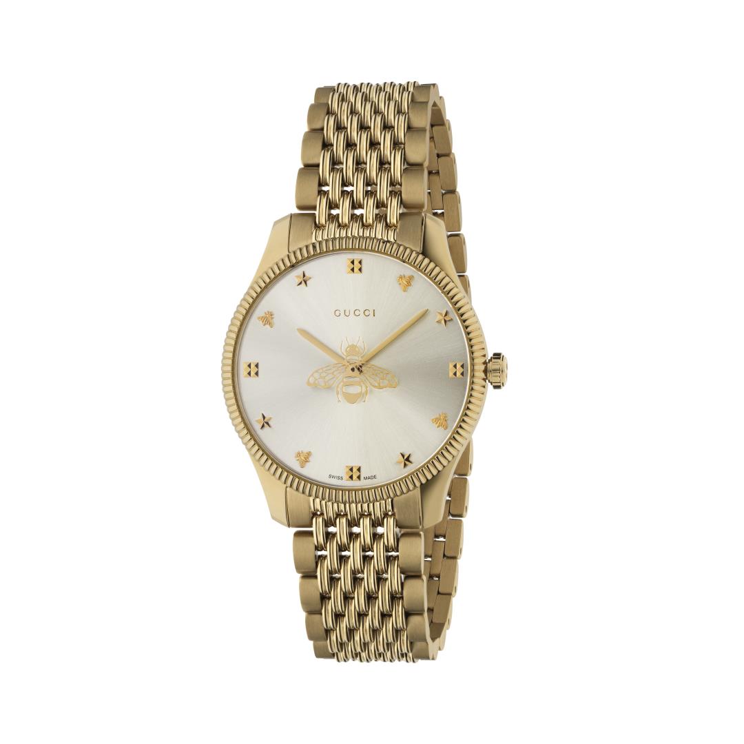 GUCCI G-Timeless Bee Motif Gold 36mm